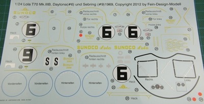 Sunoco Lola T70 Coupe - Fein Design Modell